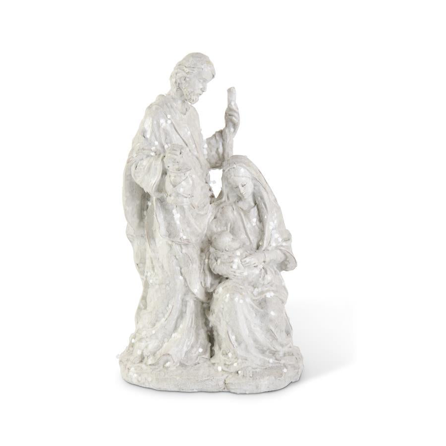 White Glitter Nativity Scene – Crosstree Lane by K&K™